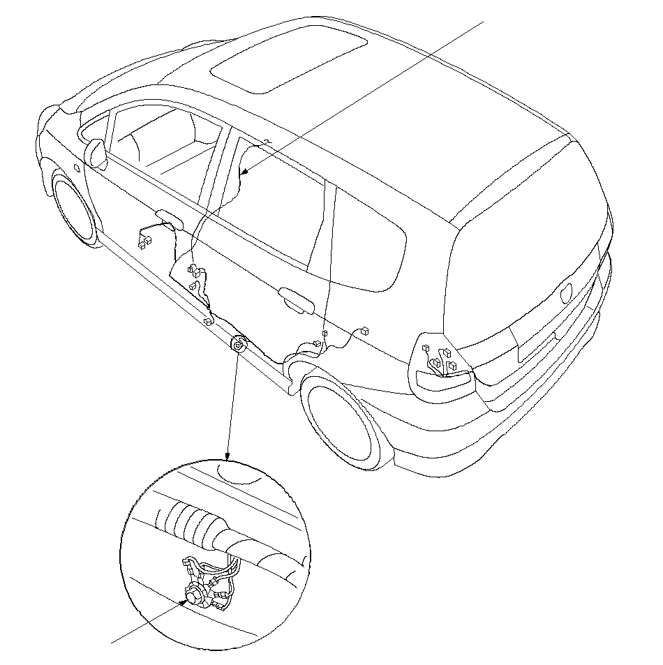 Floor Wire Harness Locations (RHD)